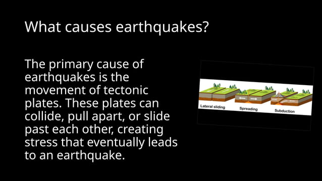 Earthquakes is the shaking of the Earth's surface | PPT