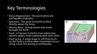 Earthquakes is the shaking of the Earth's surface | PPT