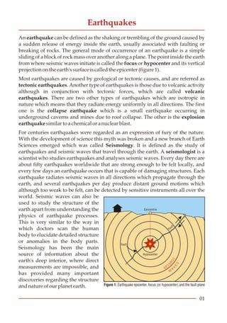 Earthquakes and presentation about its causes | PDF