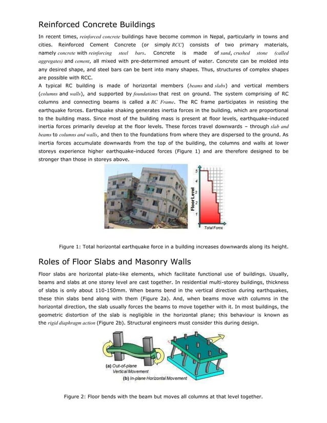 Earthquakes effects on reinforced concrete buildings | DOCX | Civil ...