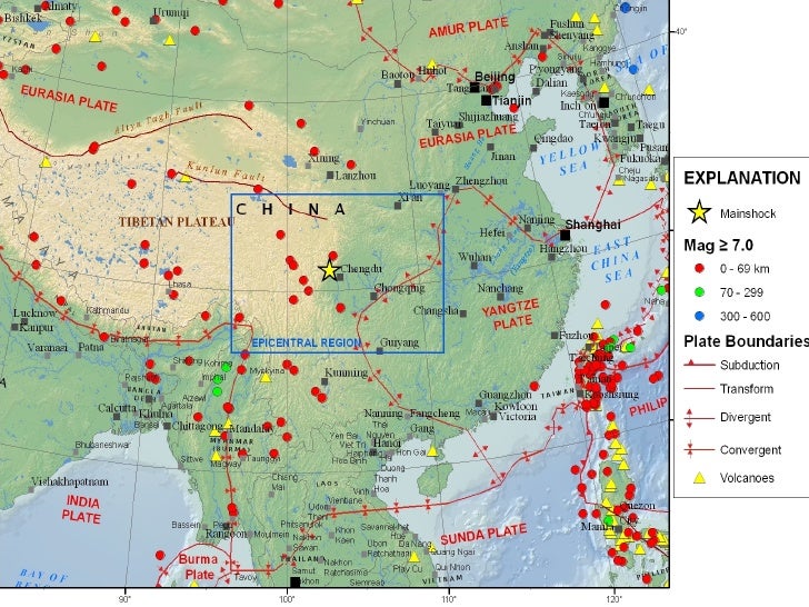 Sichuan China Earthquake Maps version 2