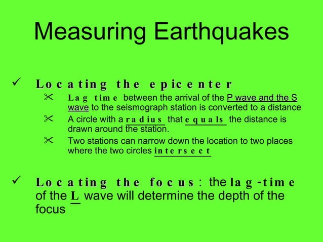 Earthquake Notes | PPT | Geology | Science