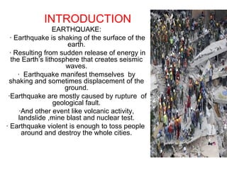 Earthquakes presentation biotechnology | PPT