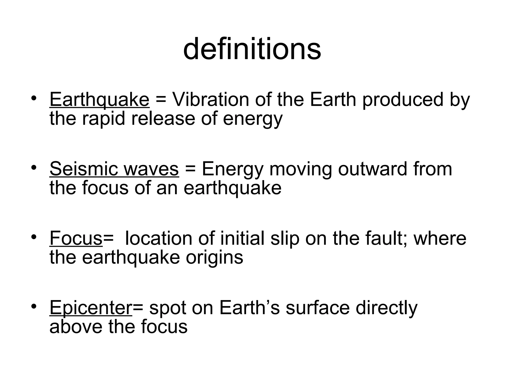 Earthquakes presentation bt | PPT