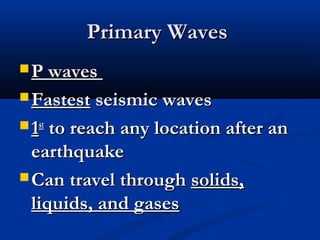 Earthquakes revised | PPT