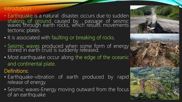 Earthquake Introduction | PPT