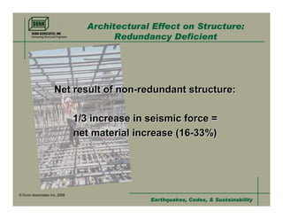 Earthquakes Sustainability, & Codes | PPT