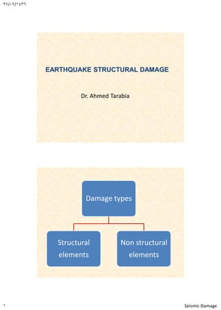 Seismic Damage Types and Structural Failures | PDF