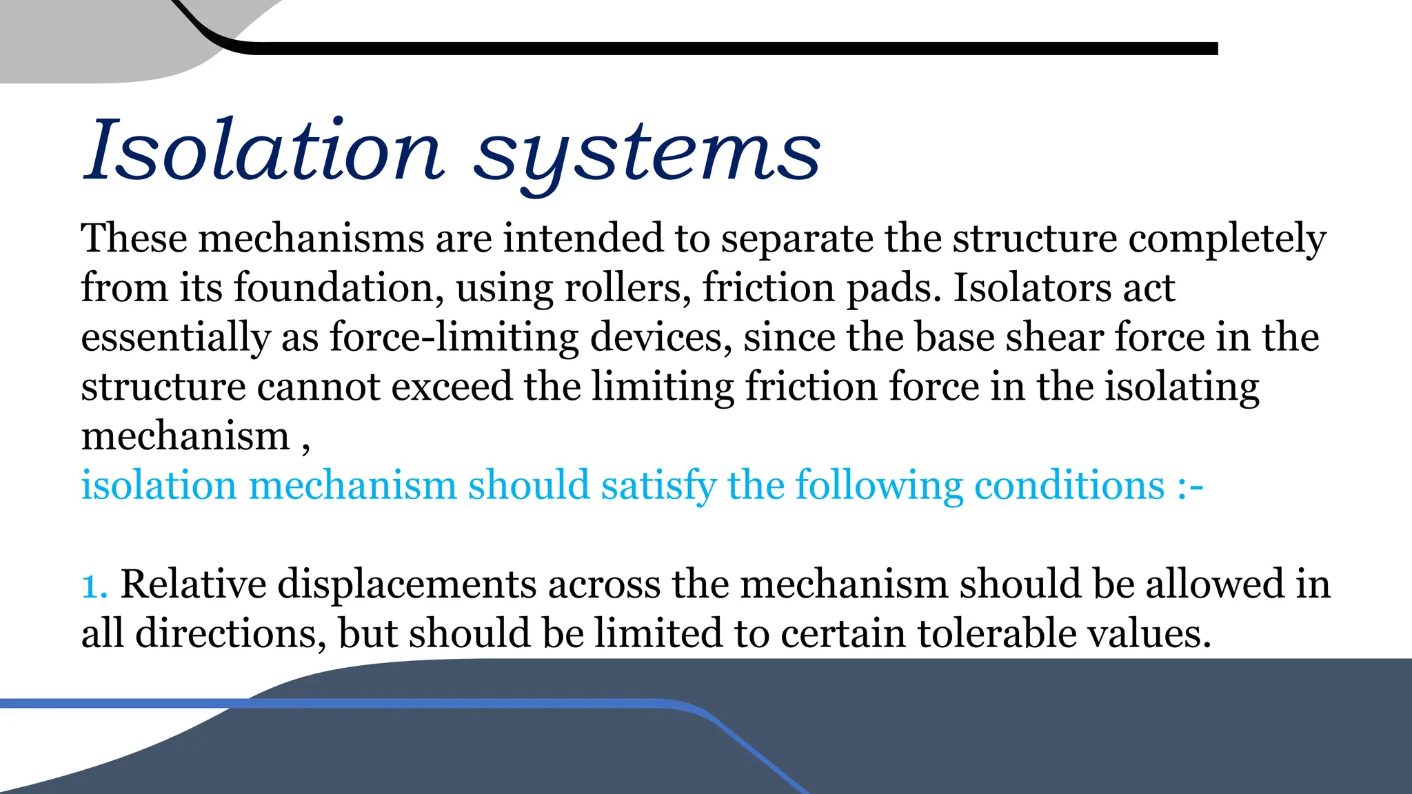 Earthquake structures ‘ isolation system .pptx