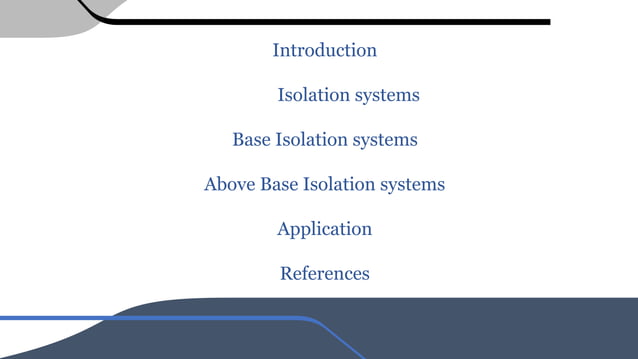 Earthquake structures ‘ isolation system .pptx