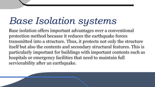 Earthquake structures ‘ isolation system .pptx