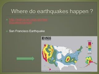 Earthquakes & Tsunami Lecture | PPTX