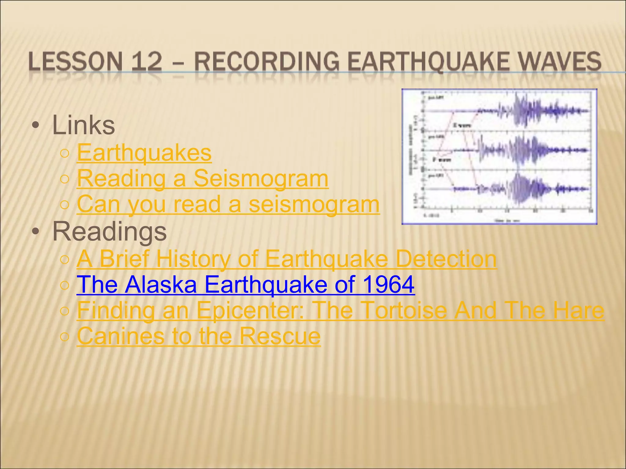 Earthquakes Unit Presentation | PPT