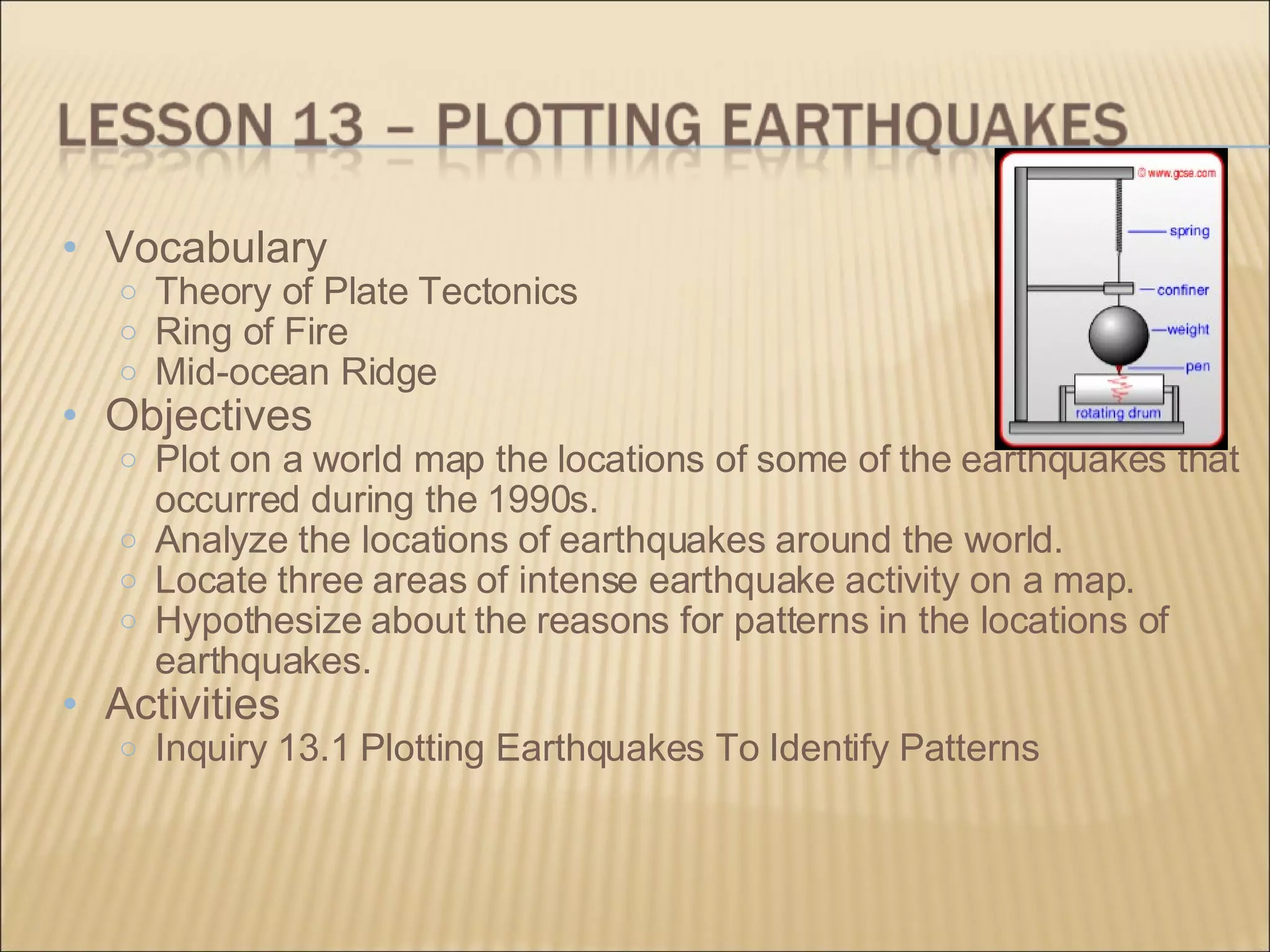 Earthquakes Unit Presentation | PPT