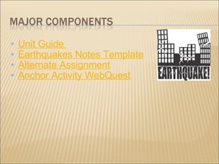 Earthquakes Unit Presentation | PPT