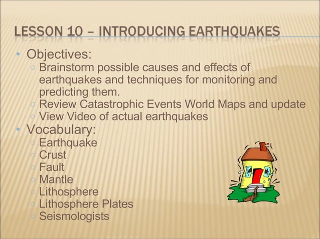 Earthquakes Unit Presentation | PPT