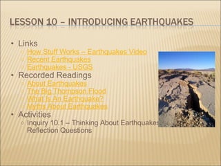 Earthquakes Unit Presentation | PPT