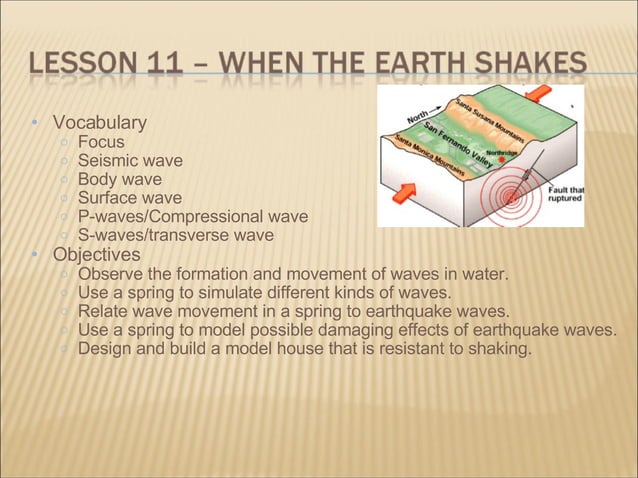 Earthquakes Unit Presentation | PPT