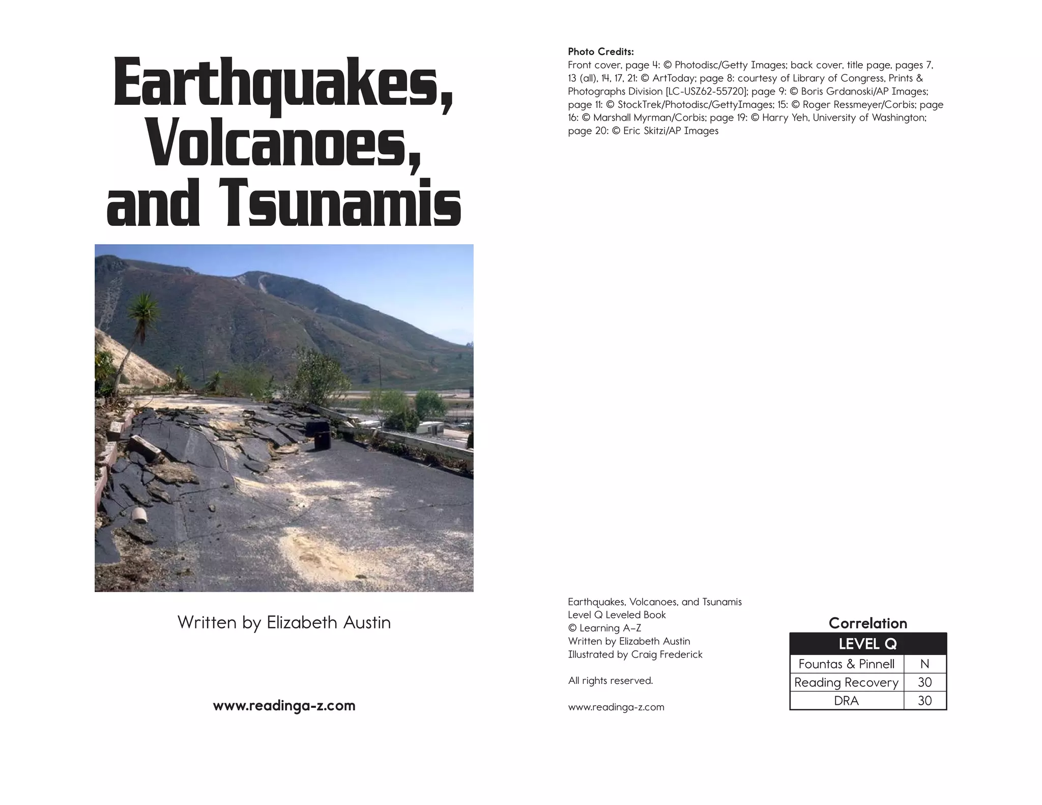 Earthquakes, volcanoes and tsunamis | PPT