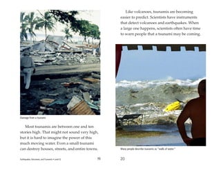 Earthquakes, volcanoes and tsunamis | PPT