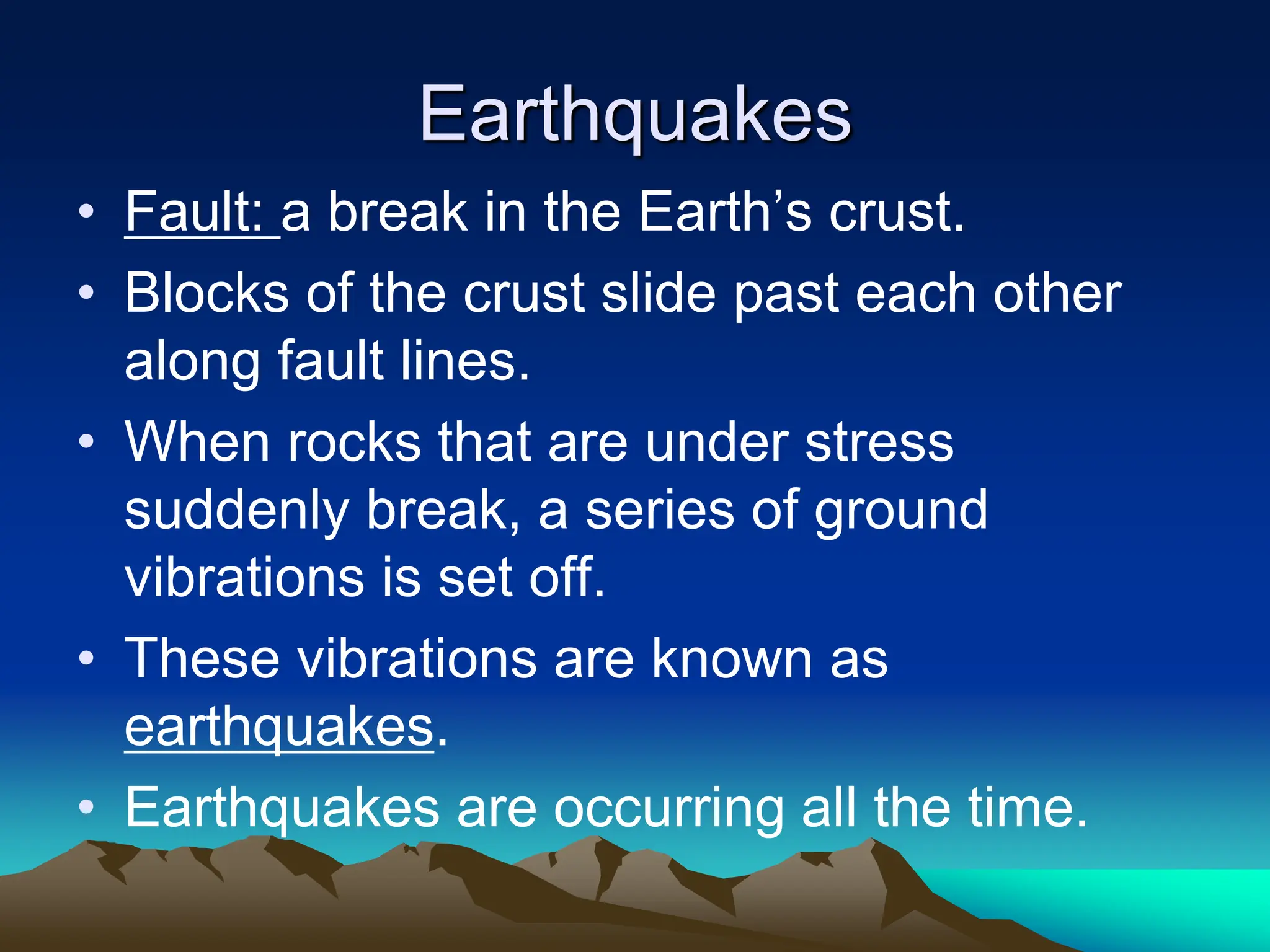 Earthquakes Volcanoes and Tsunamis.ppt1. | PPT