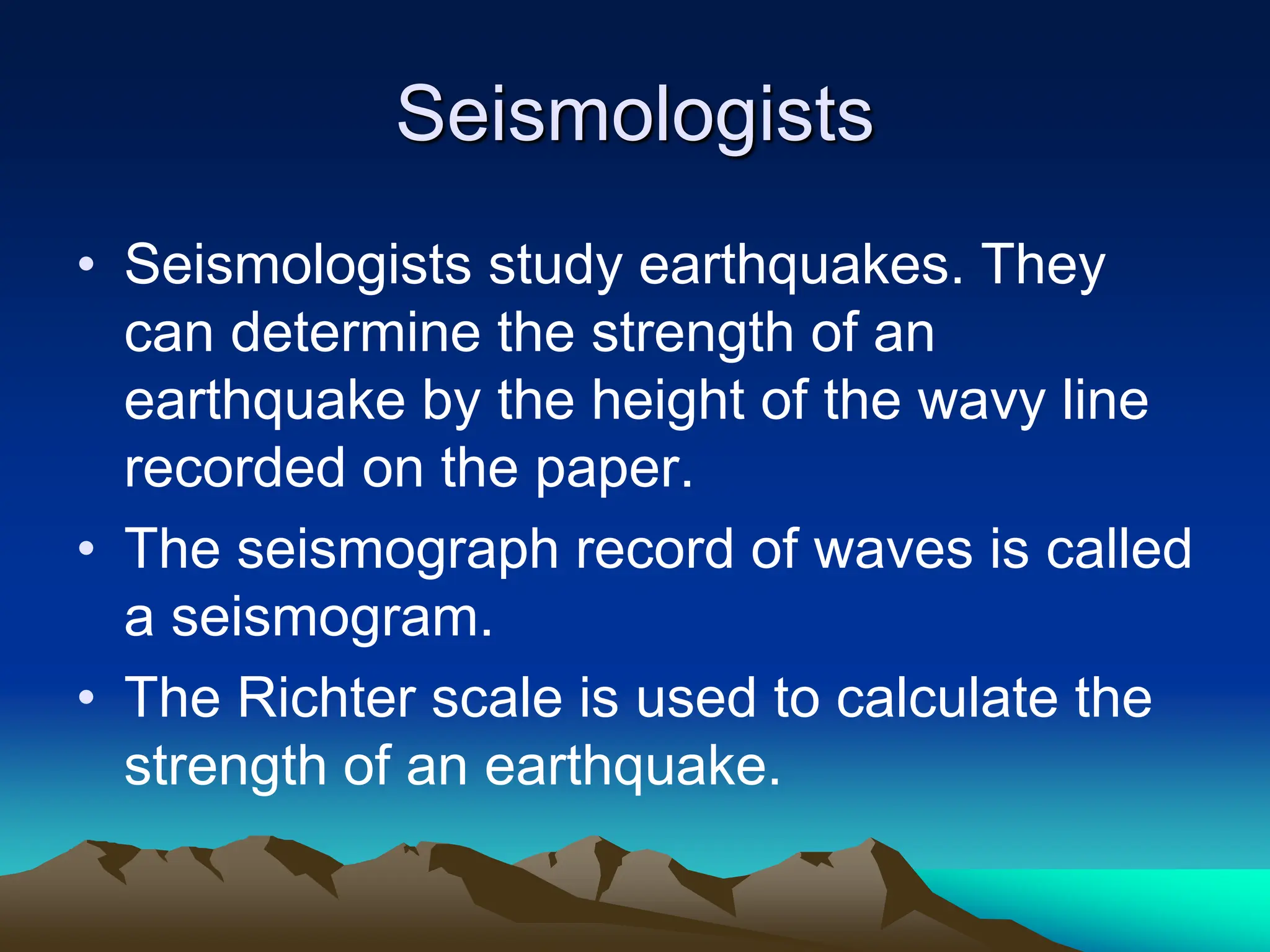 Earthquakes Volcanoes and Tsunamis.ppt1. | PPT