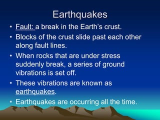 Earthquakes Volcanoes and Tsunamis.ppt1. | PPT