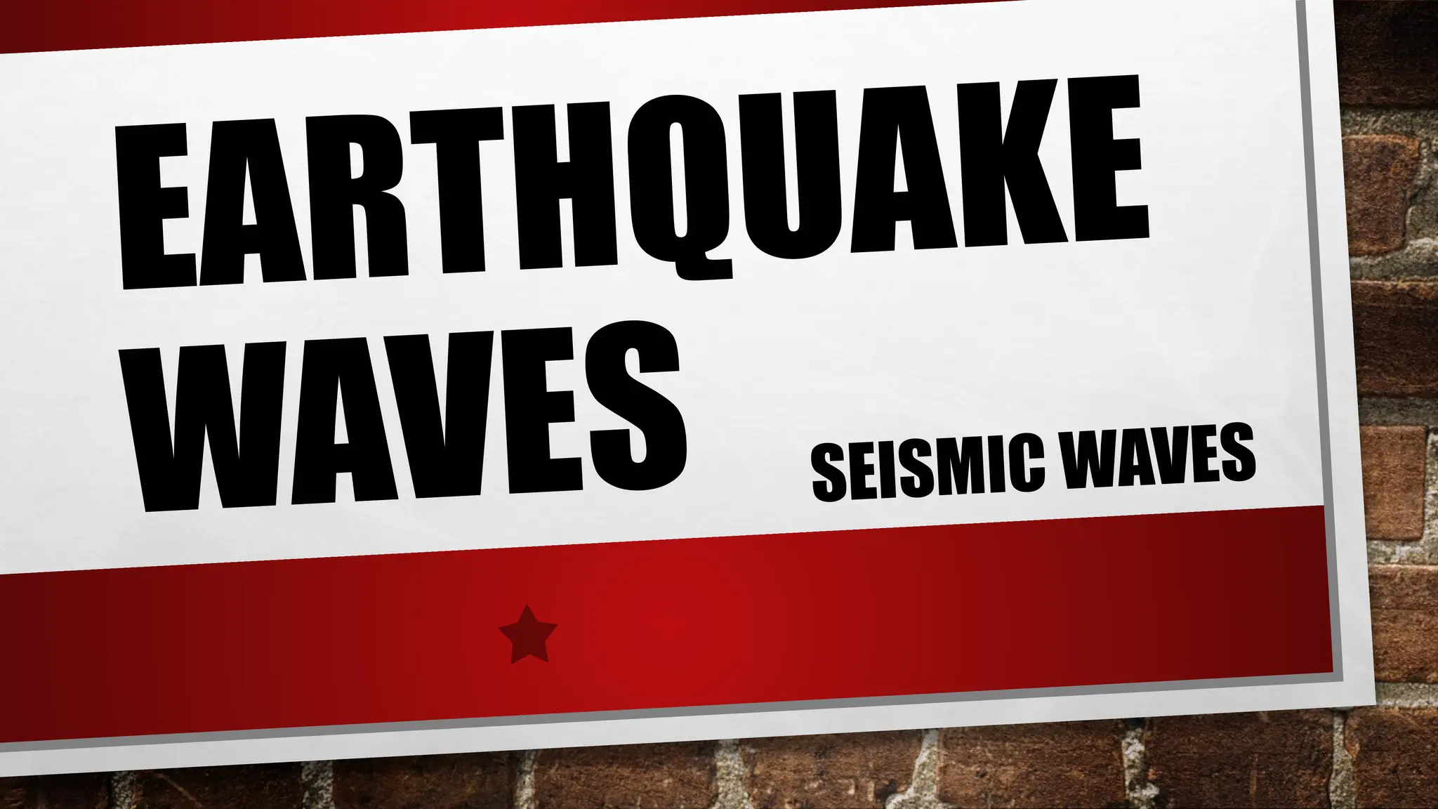 EARTHQUAKE WAVES (Seismic Waves and its types) | PPT