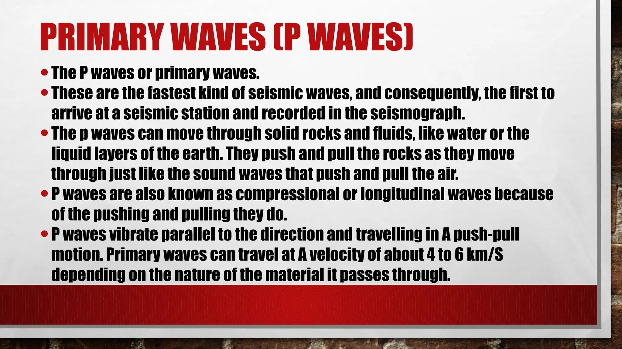 EARTHQUAKE WAVES (Seismic Waves and its types) | PPT