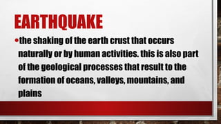 EARTHQUAKE WAVES (Seismic Waves and its types) | PPT