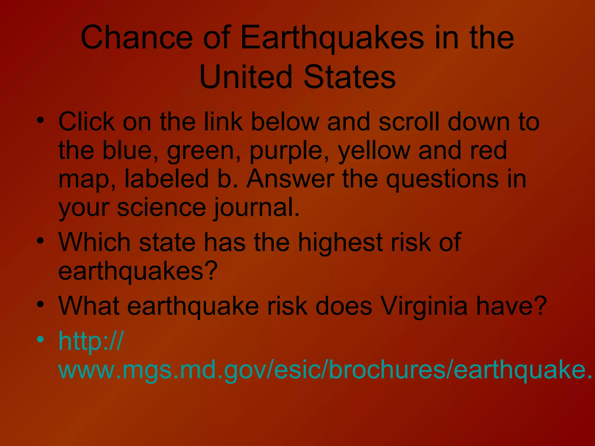 Earthquake Webquest | PPT