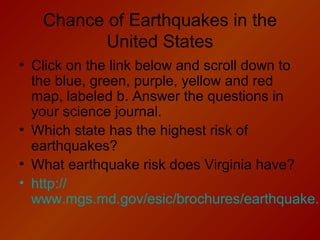 Earthquake Webquest | PPT
