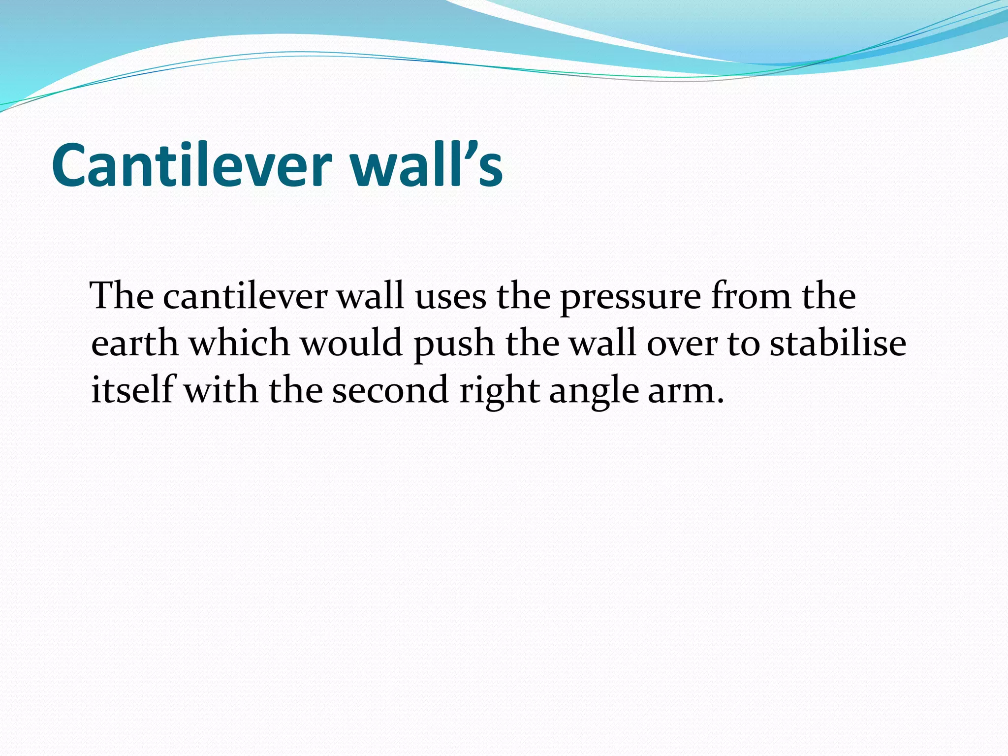 Earth retaining structures | PPTX