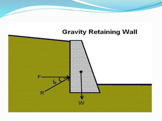 Earth retaining structures | PPTX