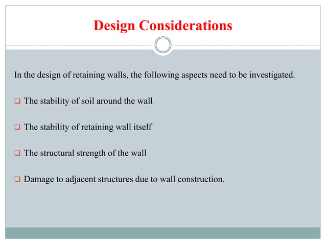 EARTH RETAINING STRUCTURES & TYPES OF RETAINING WALL.pptx