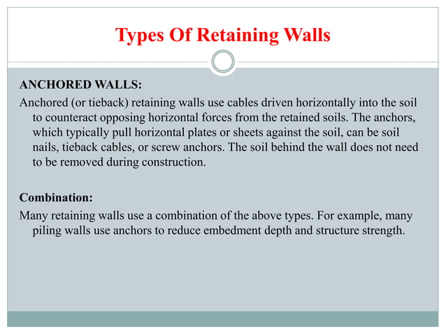 EARTH RETAINING STRUCTURES & TYPES OF RETAINING WALL.pptx