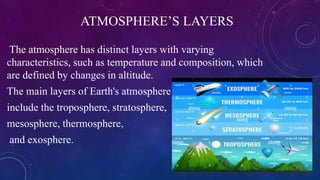 The EARTH's Atmosphere and major components | PPTX
