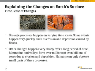 Earth’s Changing Surface geologic procces _ModF_U1_L4.pptx