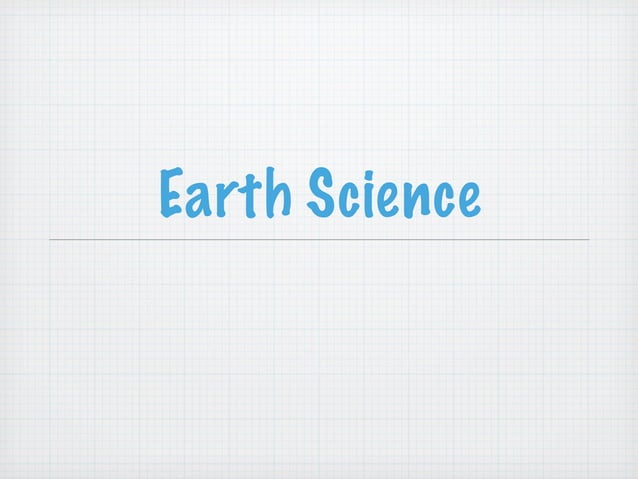 Earth Science | KEY
