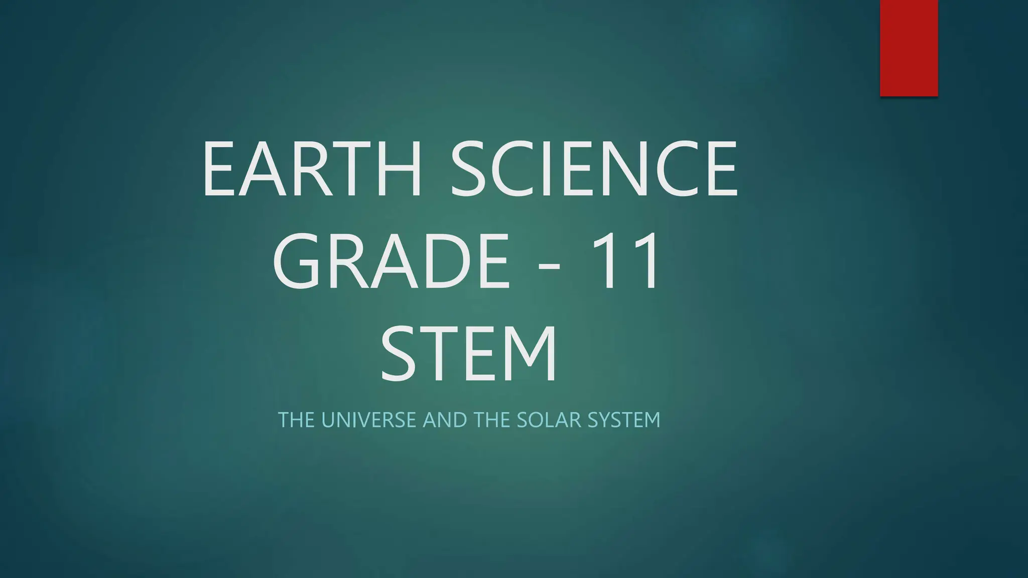 EARTH SCIENCE for Senior high school students | PPTX