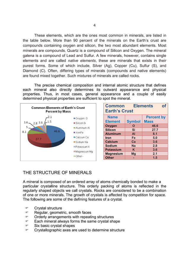 EarthScience12_Q1_Mod2_Minerals_and_Rocks_ver3 (1).pdf | Geology | Science