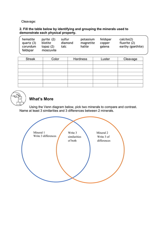 EarthScience12_Q1_Mod2_Minerals_and_Rocks_ver3 (1).pdf | Geology | Science