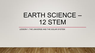 Earth science – 12 stem PPT.pptx for senior high school students | PPT