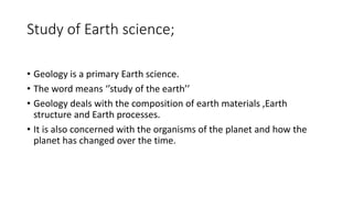 Earth science | PPTX