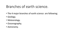 Earth science | PPTX