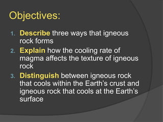 Earth Science 2.2 : Igneous Rock | PPTX