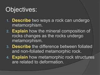 Earth Science 2.4 : Metamorphic Rock | PPTX