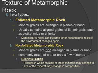 Earth Science 2.4 : Metamorphic Rock | PPTX