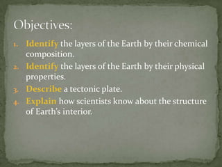 Earth Science 4.1 : Inside the Earth | PPTX | Geology | Science