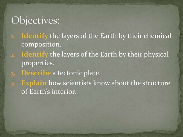 Earth Science 4.1 : Inside the Earth | PPTX | Geology | Science